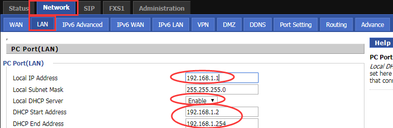How to Set DHCP Address Pool